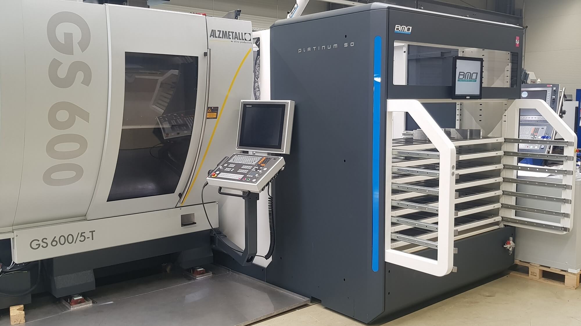 GROB CNC machine automation - BMO Automation