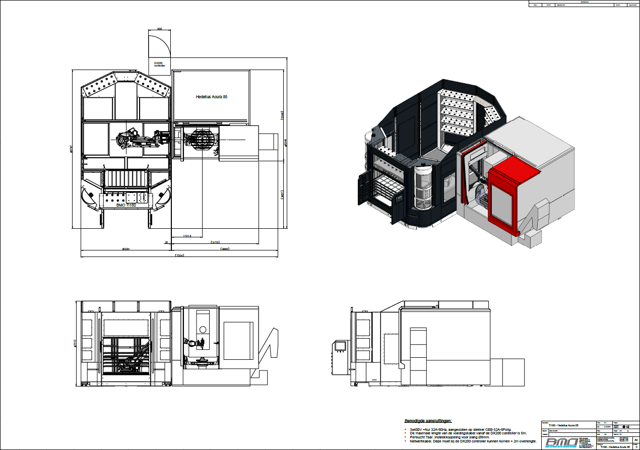 Layout overview BMO Automation - Hedelius